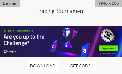 How to obtain a banner for the trading contest – Titan FX Partners